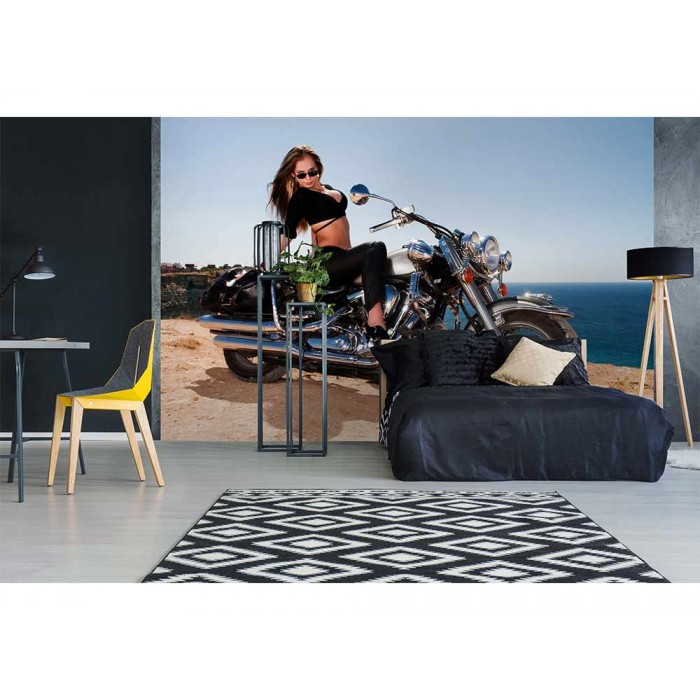 Vlies Fototapete - Motorrad 375 x 250 cm dimex-line.de